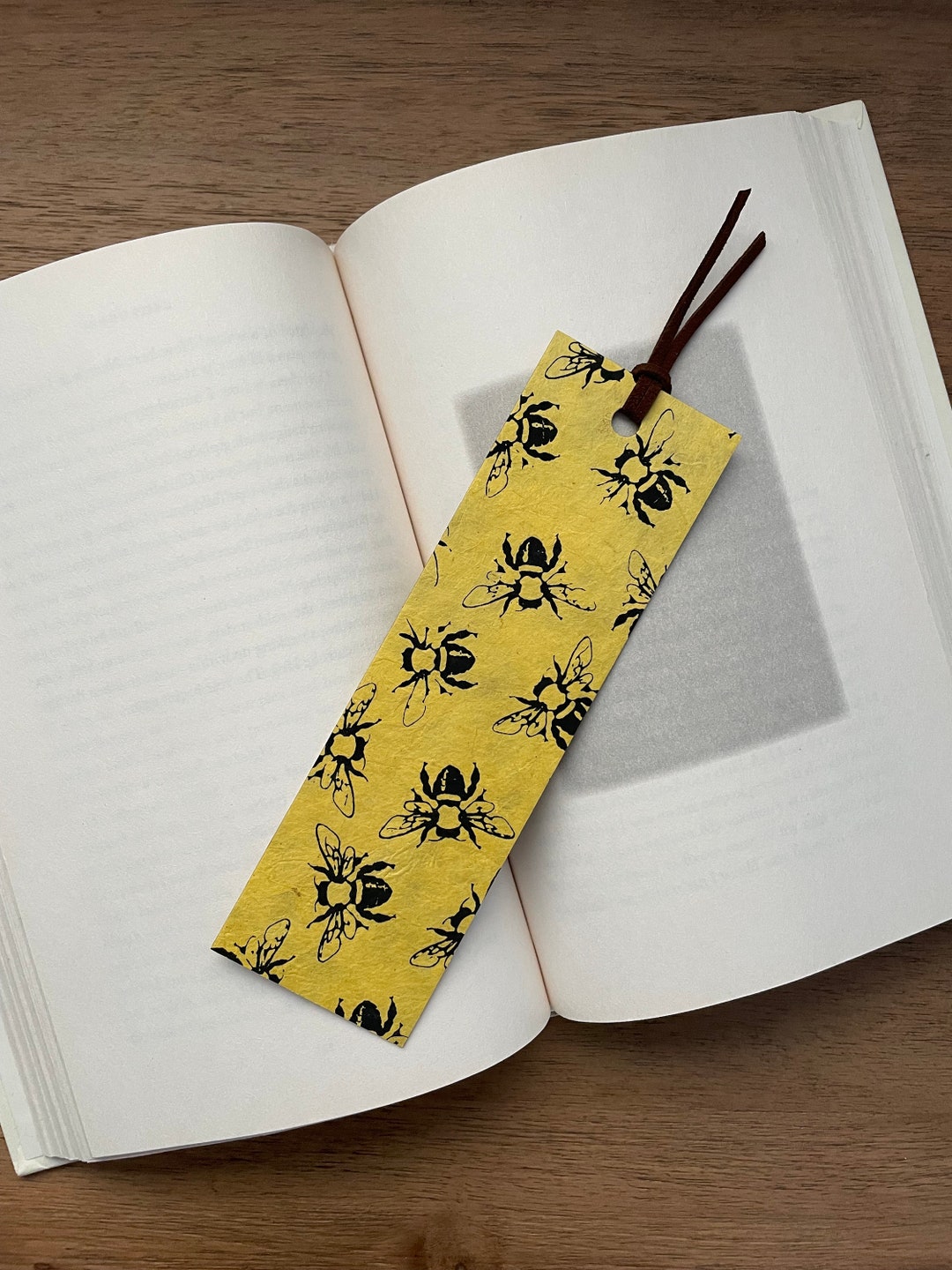 Eco Friendly Bee Bookmark With Faux Leather, Earth Day Eco Friendly ...