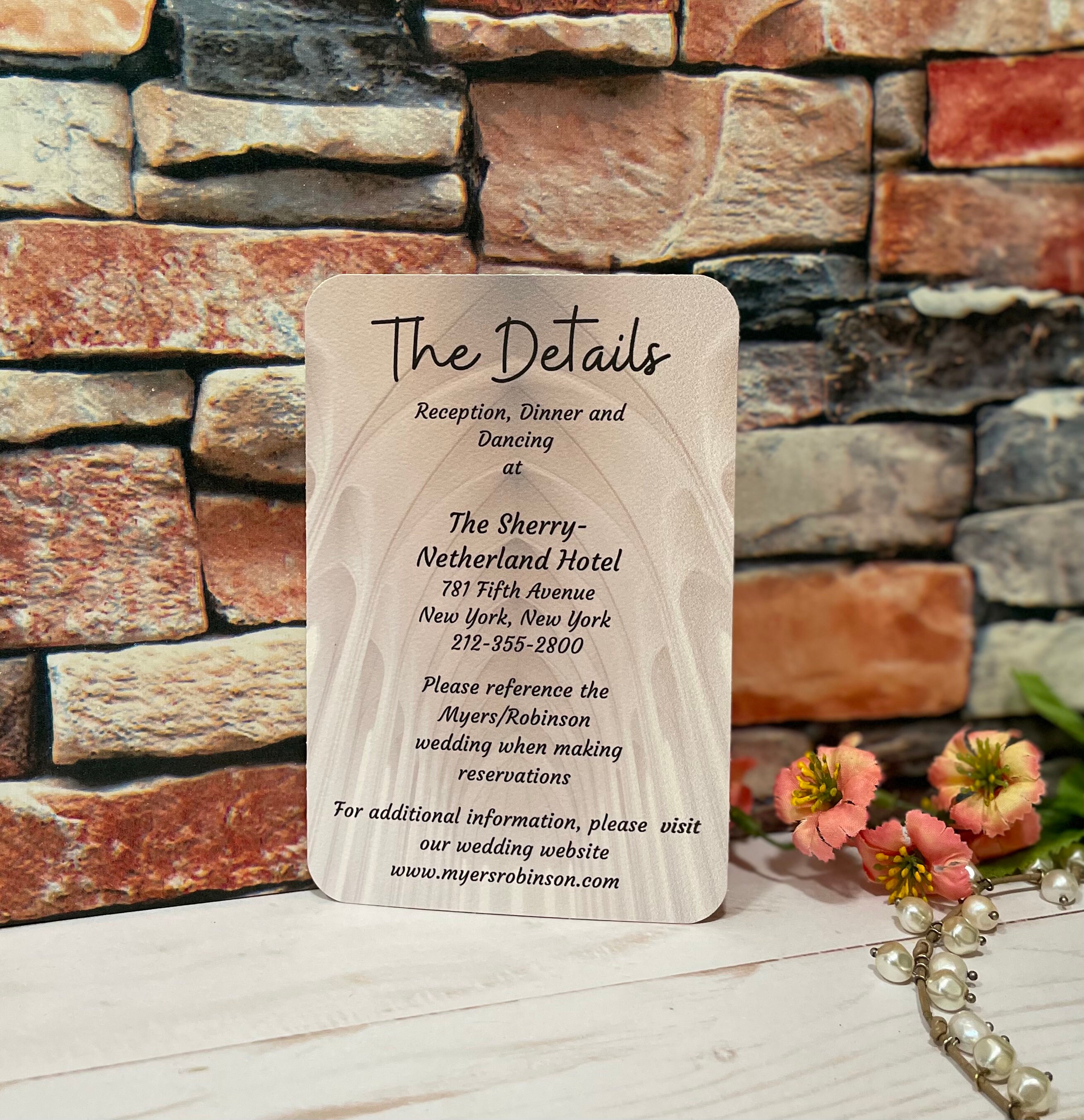 Wedding Assorted Detail Cards | Etsy