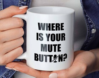 Funny Mute Button - Etsy