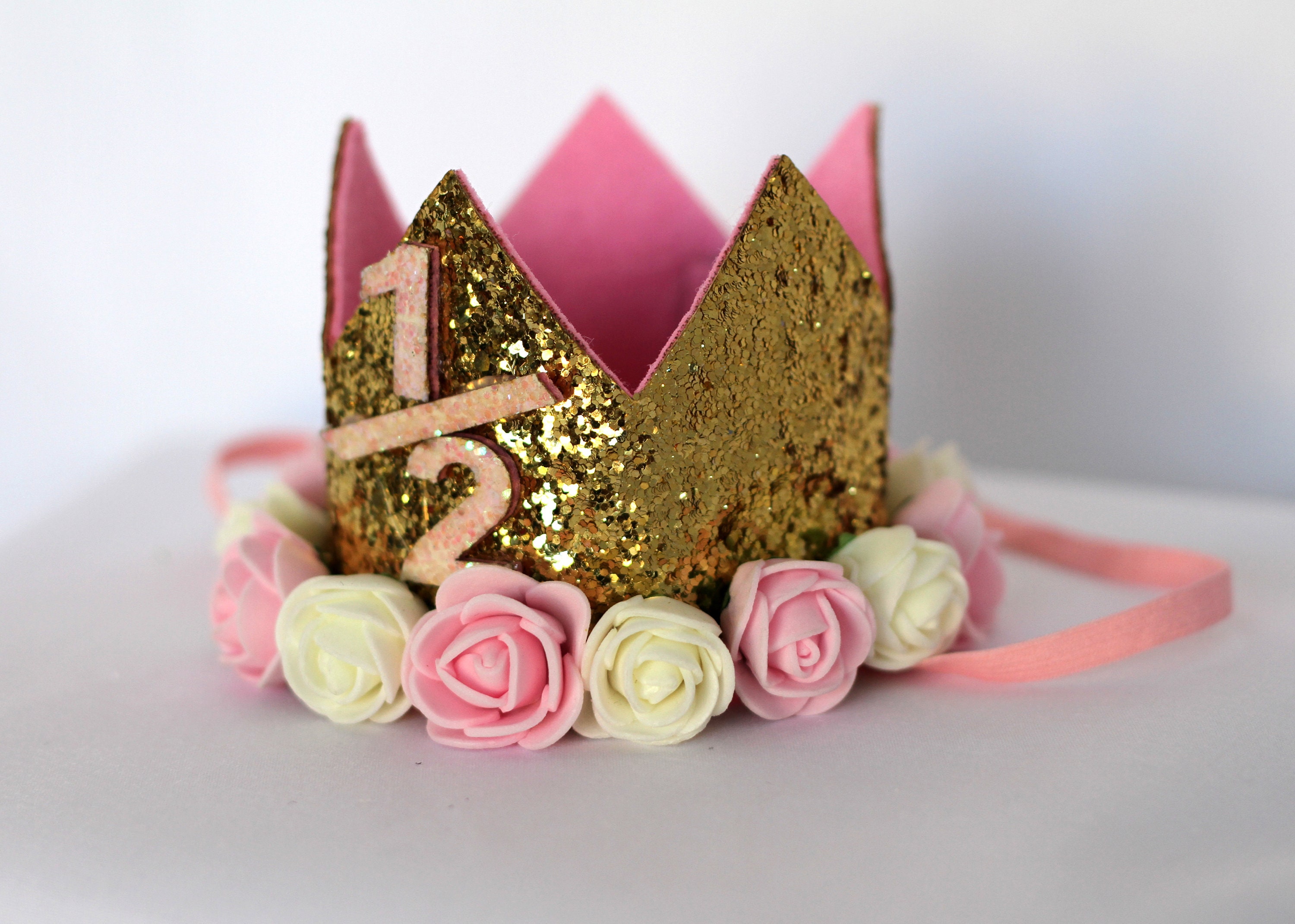 1st 1/2 and 2nd Birthday Hats/Crowns | Etsy