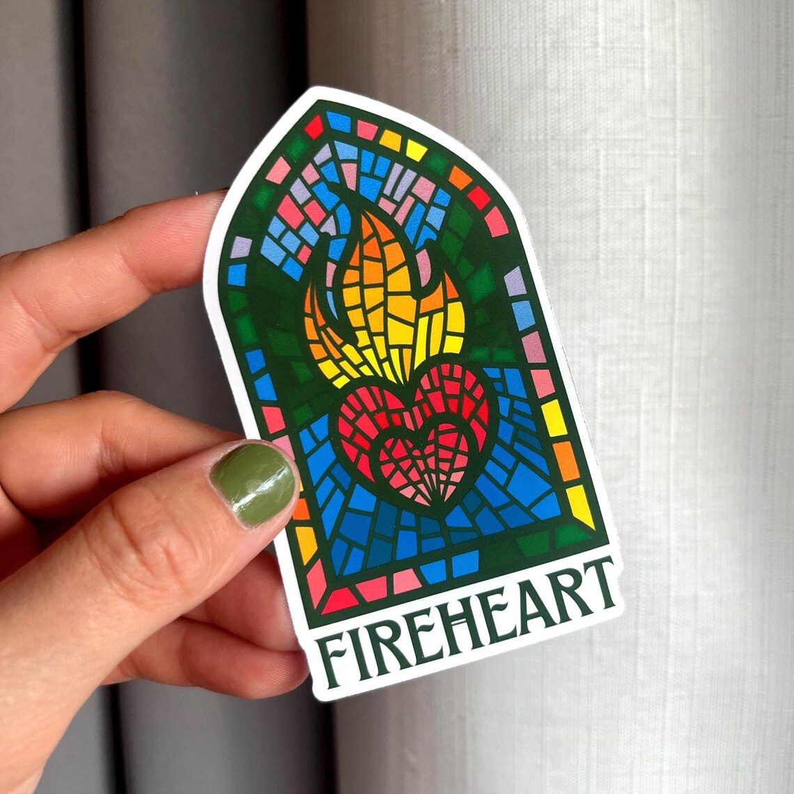 Fireheart Throne of Glass Sticker, Sarah J Maas Quote Sticker, Bookish ...