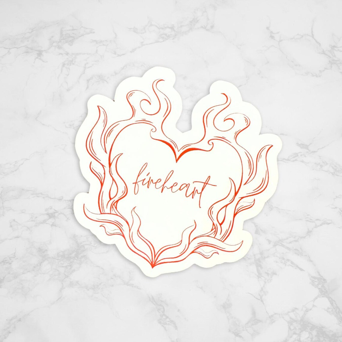 Fireheart Sticker, Throne of Glass Sticker, Sarah J Maas Quote Sticker ...