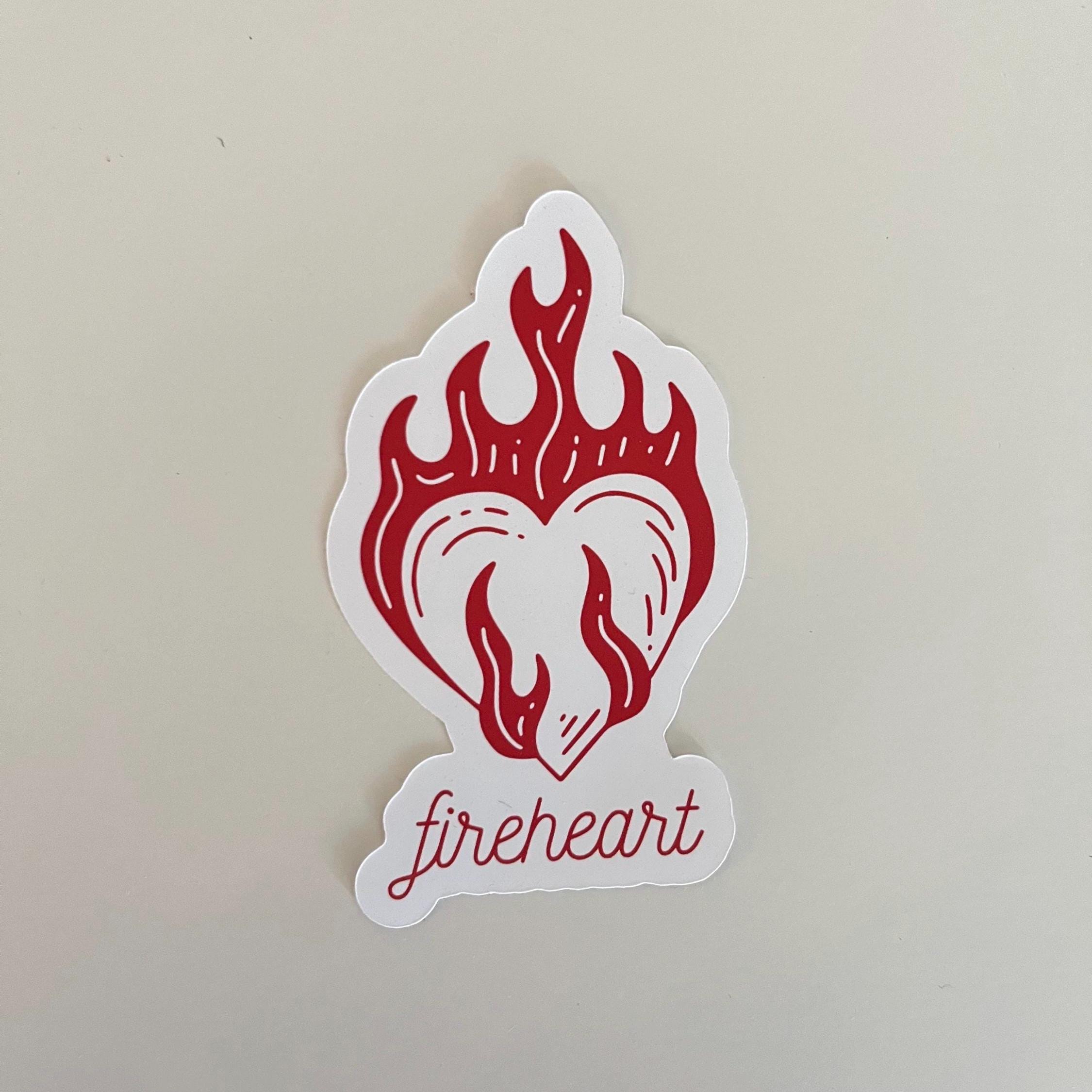 Fireheart Sticker, Throne of Glass Sticker, Sarah J Maas Quote Sticker ...