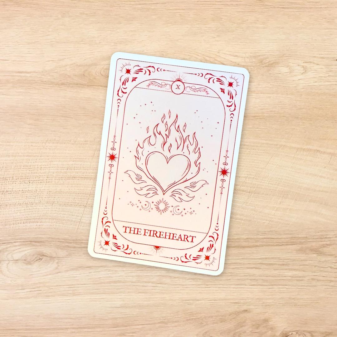 Throne of Glass Sticker, Fireheart Tarot Card Sticker, Sarah J Maas ...