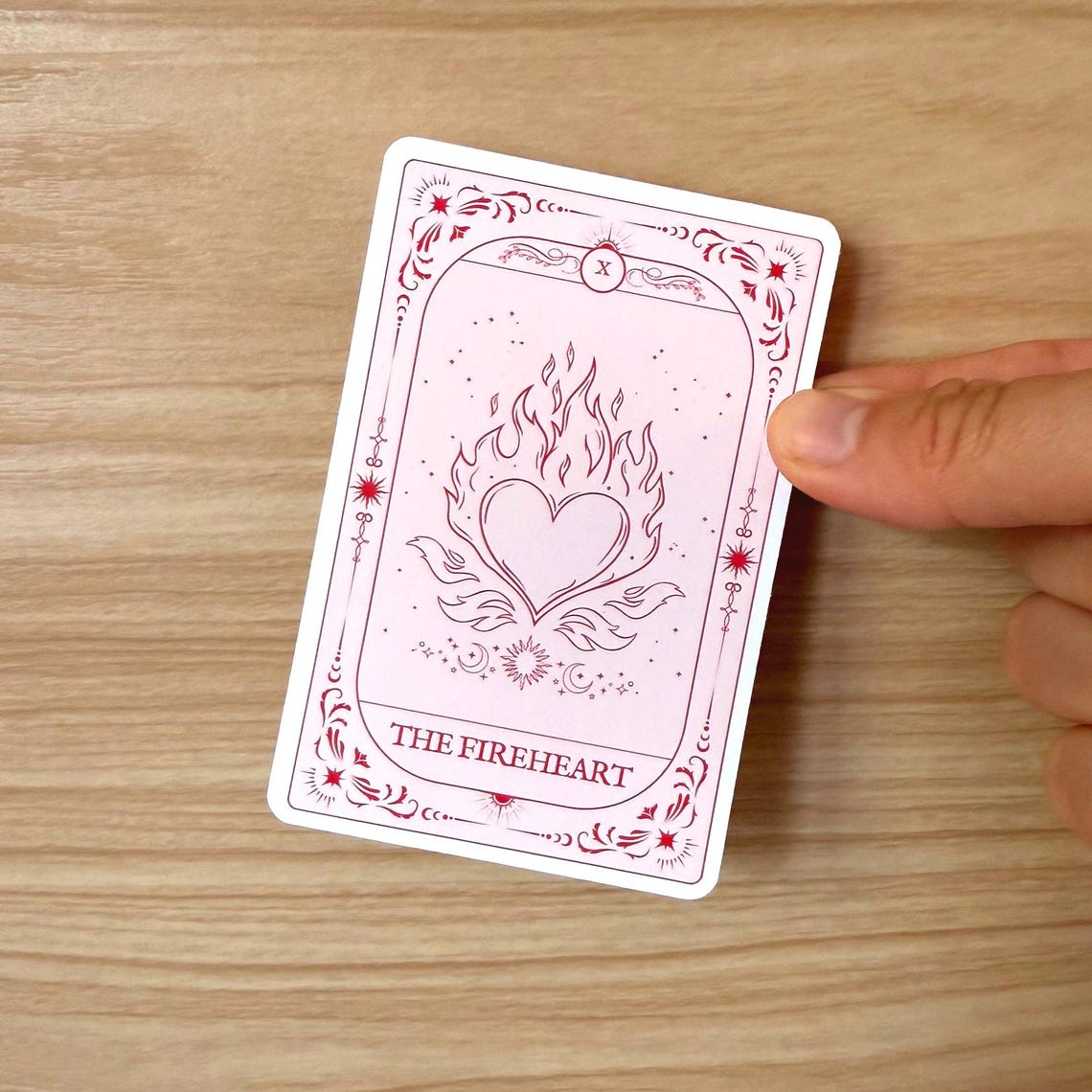 Throne of Glass Sticker, Fireheart Tarot Card Sticker, Sarah J Maas ...