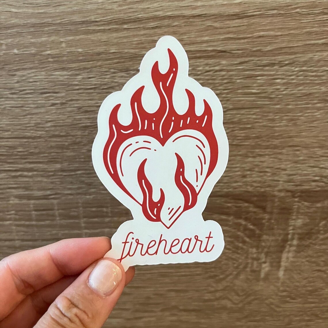 Fireheart Sticker, Throne of Glass Sticker, Sarah J Maas Quote Sticker ...