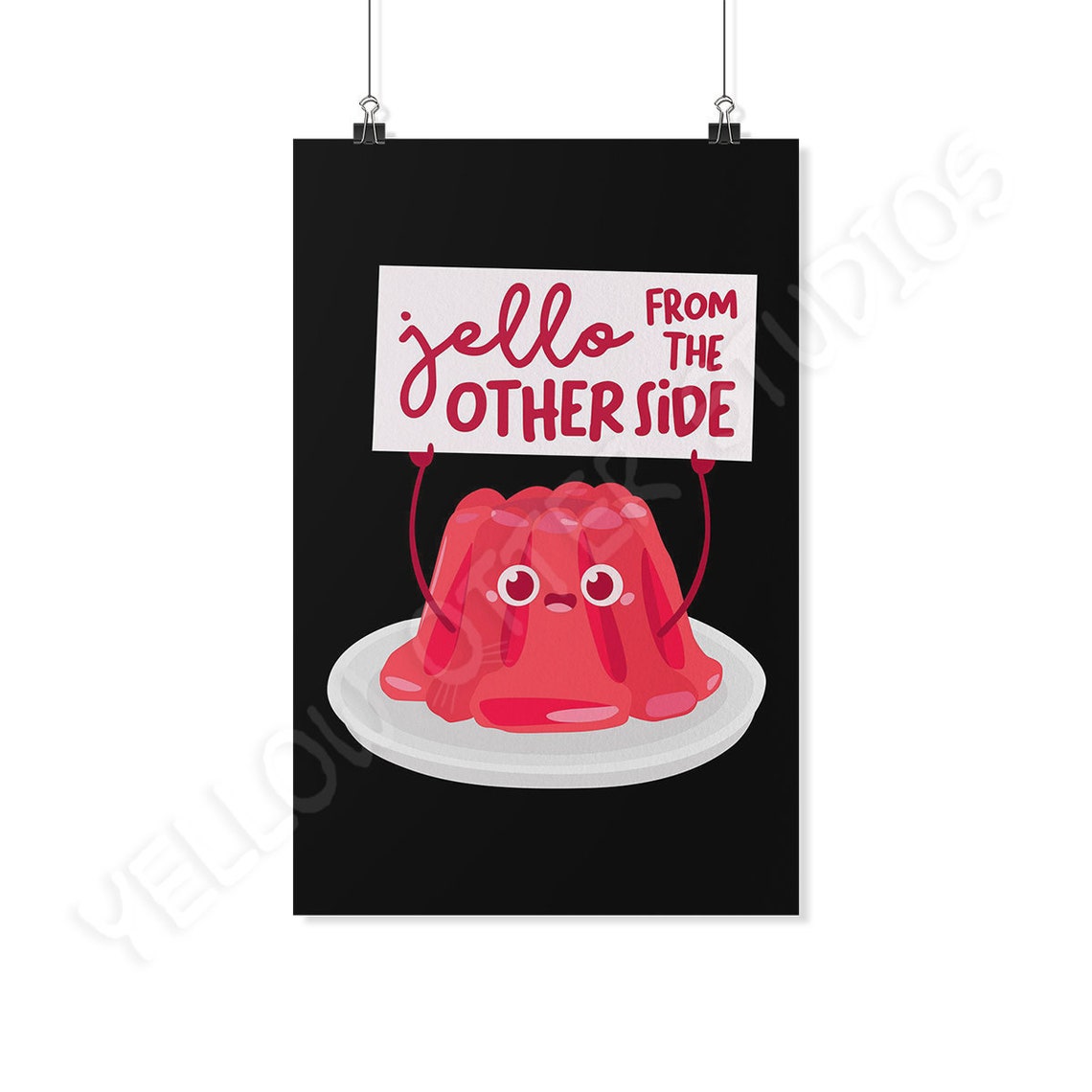Jello Poster Jello From The Other Side Funny Jello Sayings | Etsy