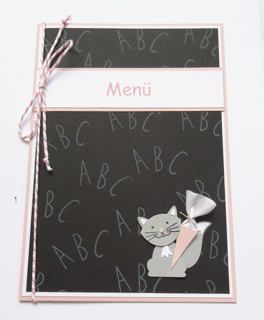 Menu Cards, Buffet Card, Schooling, School Start, Cat, 2 Set, Kitten - Etsy