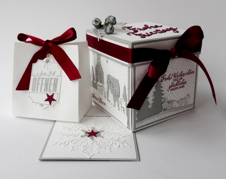 Explosion Box Money Gift Christmas Winter Landscape - Etsy