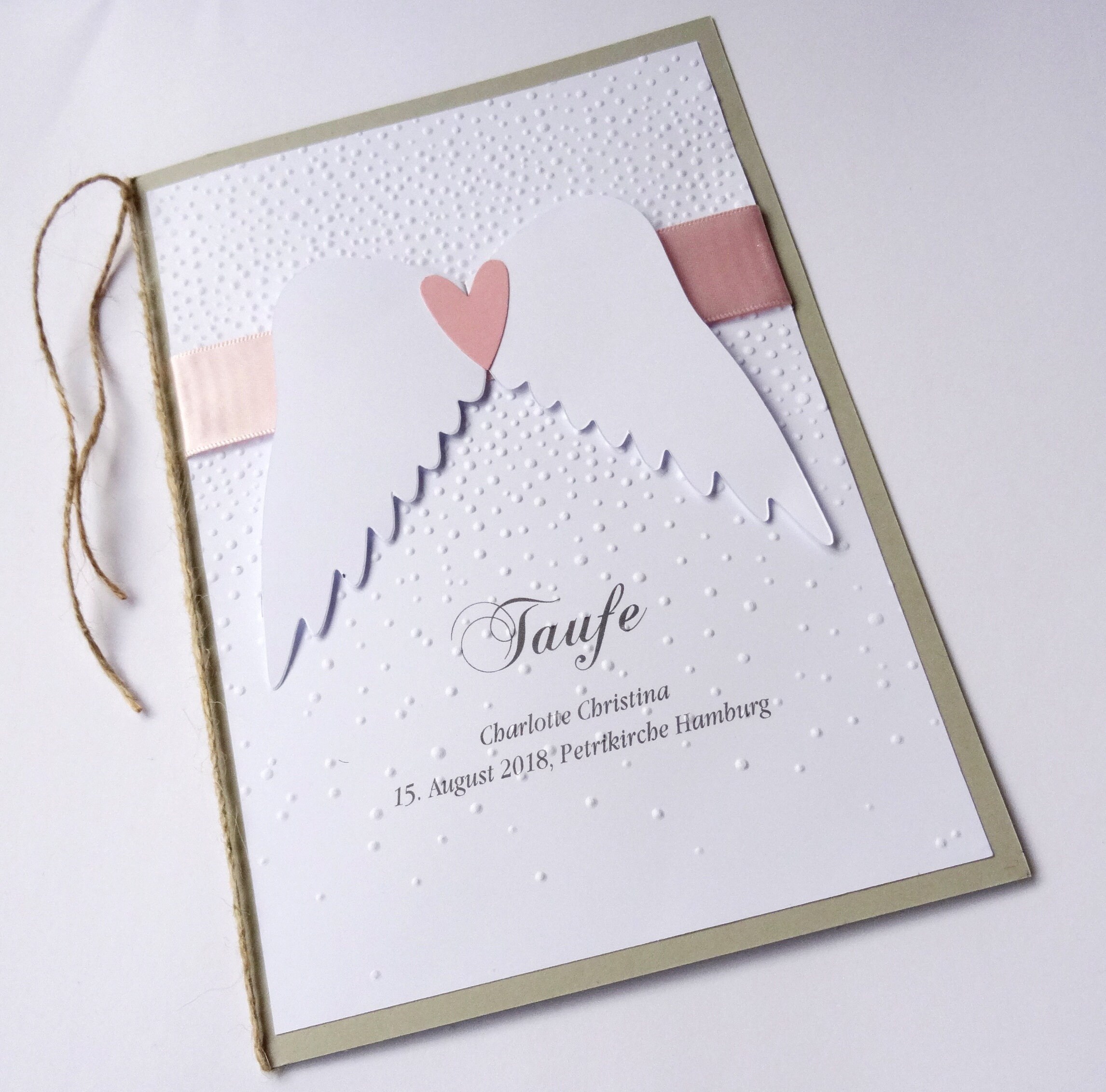 Taufheft Flüge Kirchenheftl Engelsflügel 14 Stück - Etsy.de