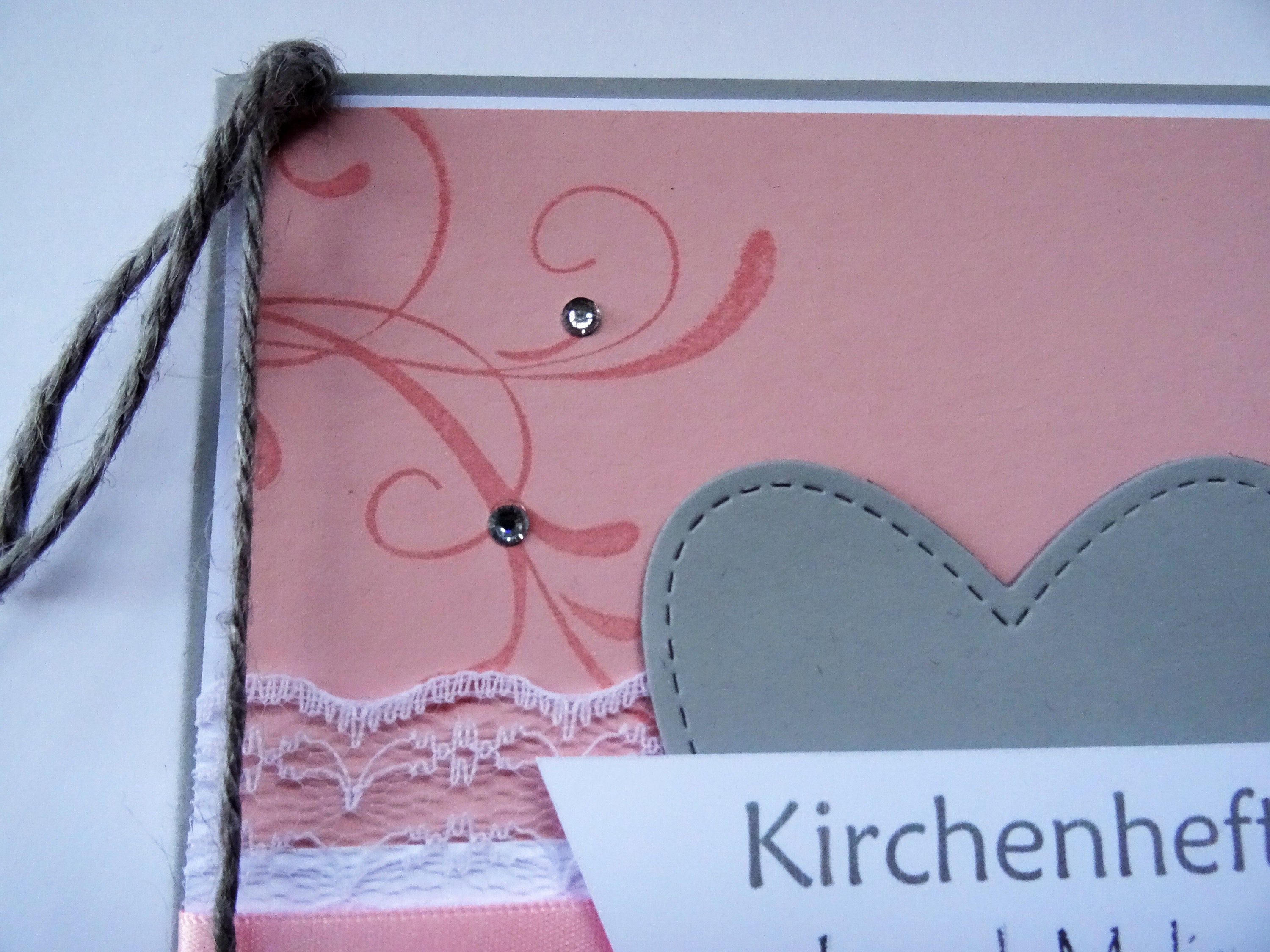 Church bookcase baptism lace heart 8 pieces personalized | Etsy