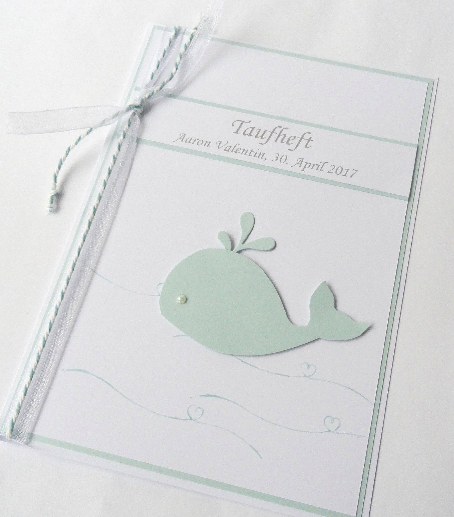 Taufheft-Hülle Kirchenheft Wal mit Namen Datum 10er Set - Etsy.de