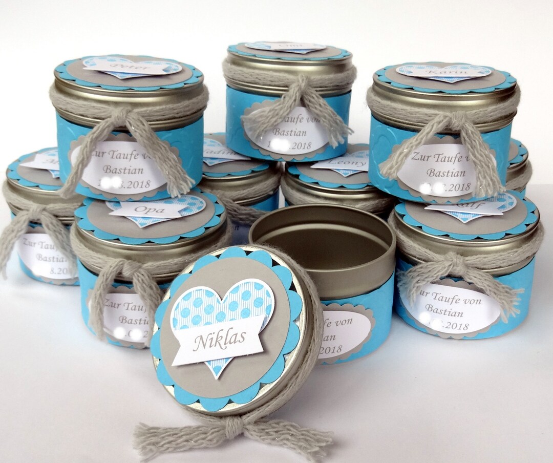 Guest Gift, Name Tag, Placeholder, Place Card, Tin Set of 10 - Etsy