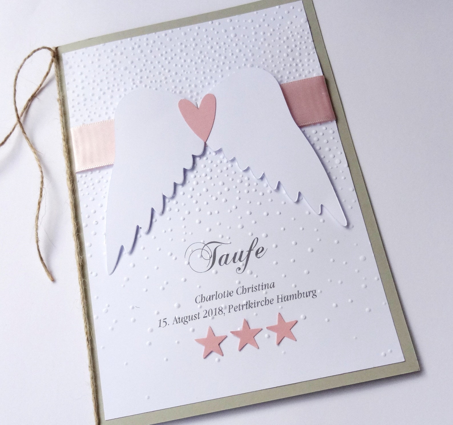 Taufheft Flüge Kirchenheftl Engelsflügel 14 Stück - Etsy.de