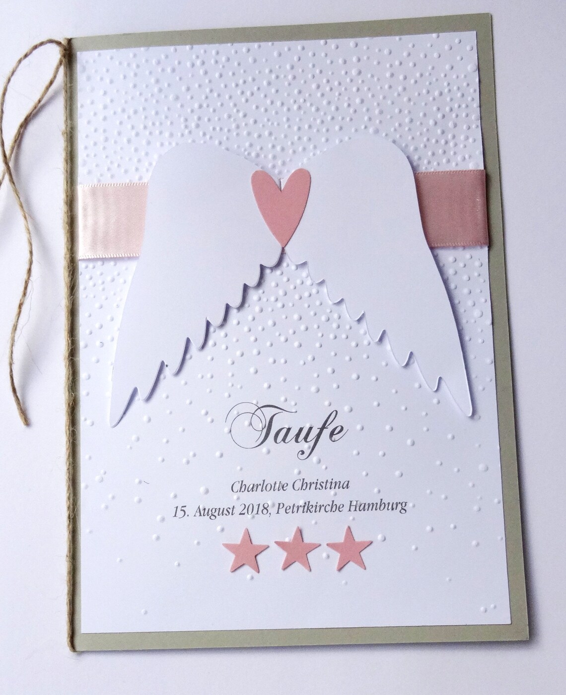 Taufheft Flüge Kirchenheftl Engelsflügel 14 Stück - Etsy.de