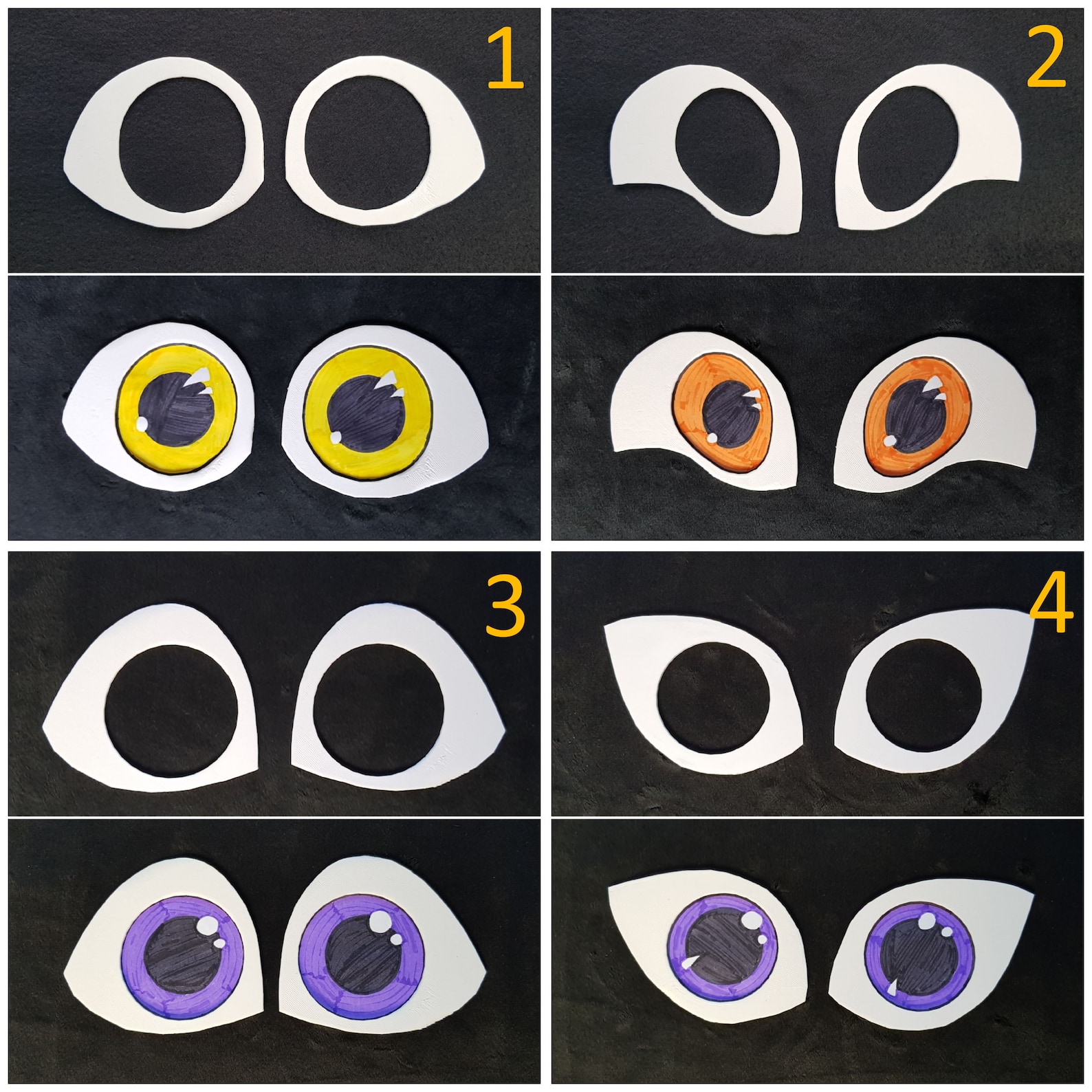 Toony Fursuit 2D Eye Blanks | Etsy