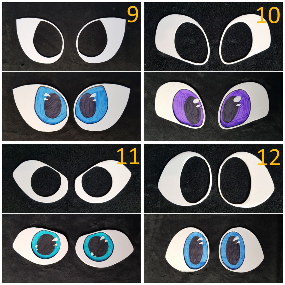 Toony Fursuit 2D Eye Blanks | Etsy