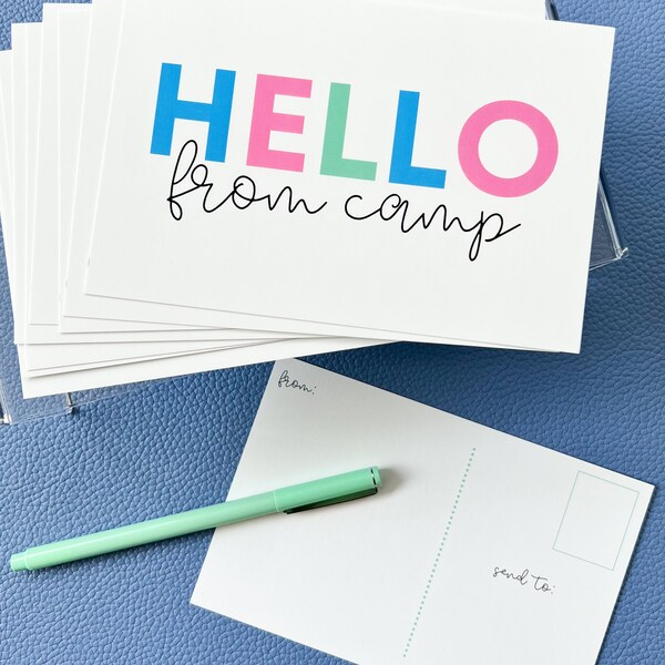 Camping Postcard - Etsy