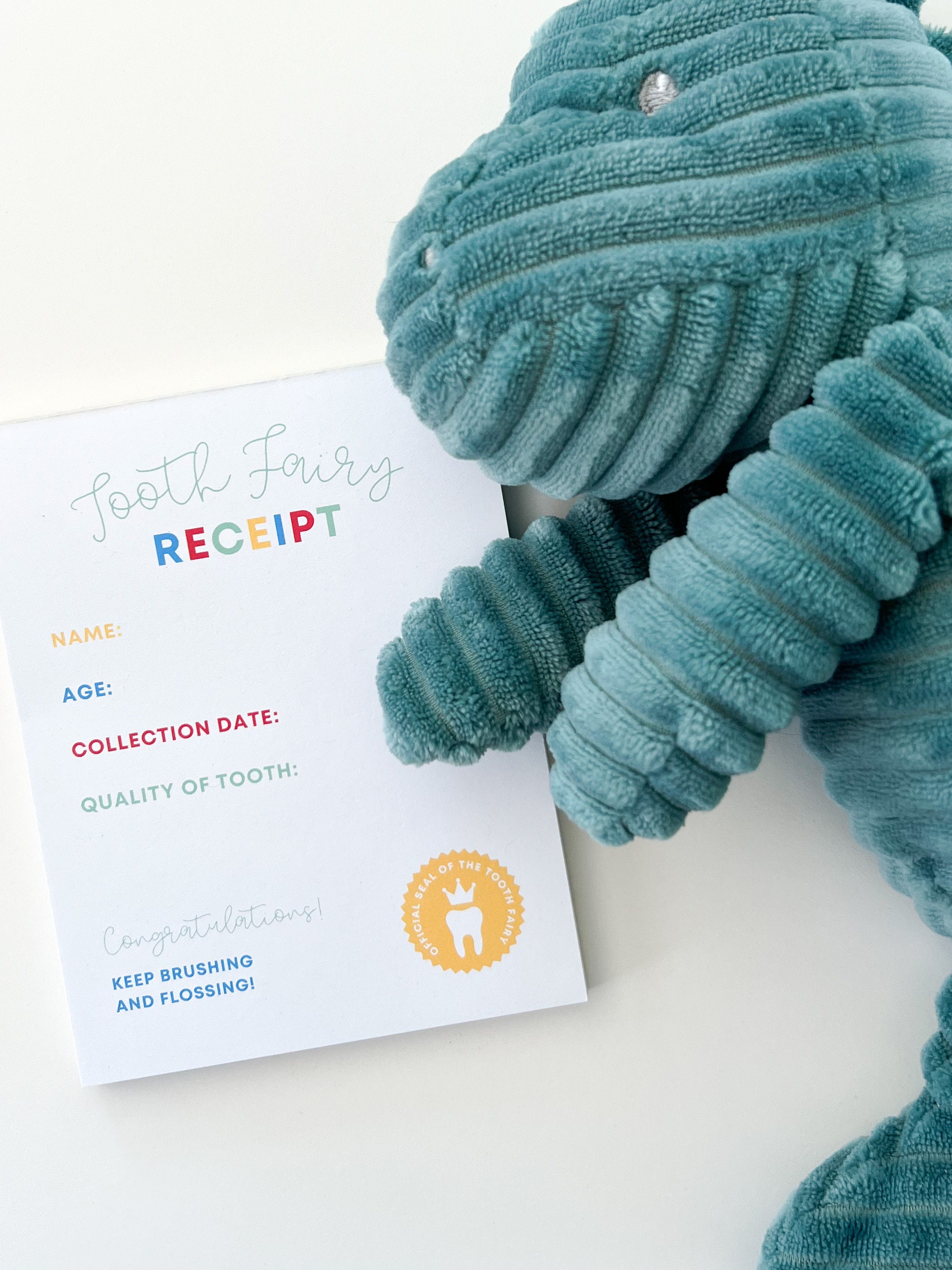 Tooth Fairy Receipt Notepad - Etsy