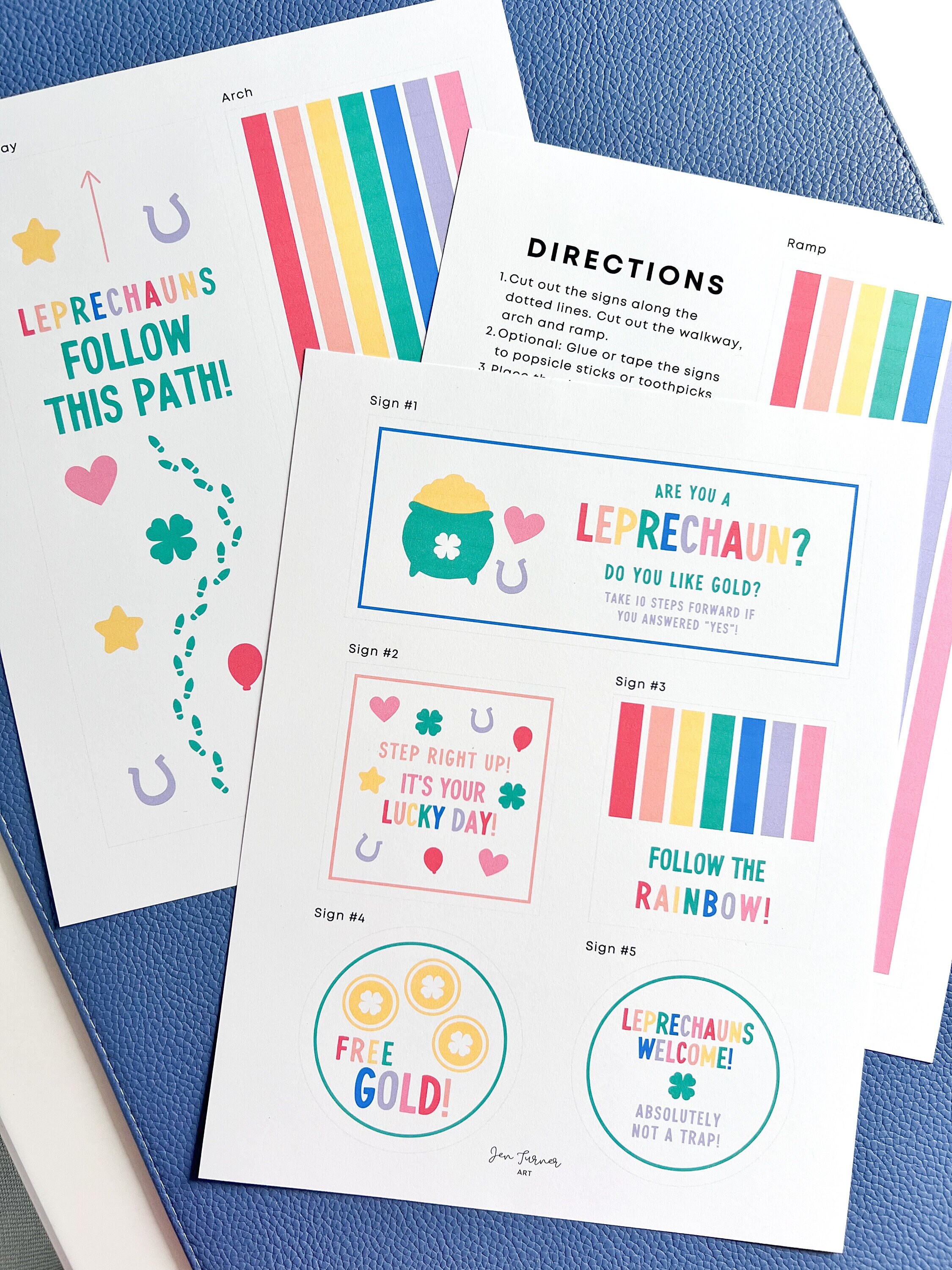 DIY Leprechaun Trap Kit, Printable Leprechaun Trap Signs, Leprechaun ...