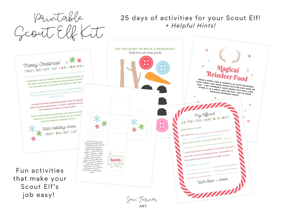 Scout Elf Kit, Printable Elf on the Shelf Kit, Elf on the Shelf - Etsy