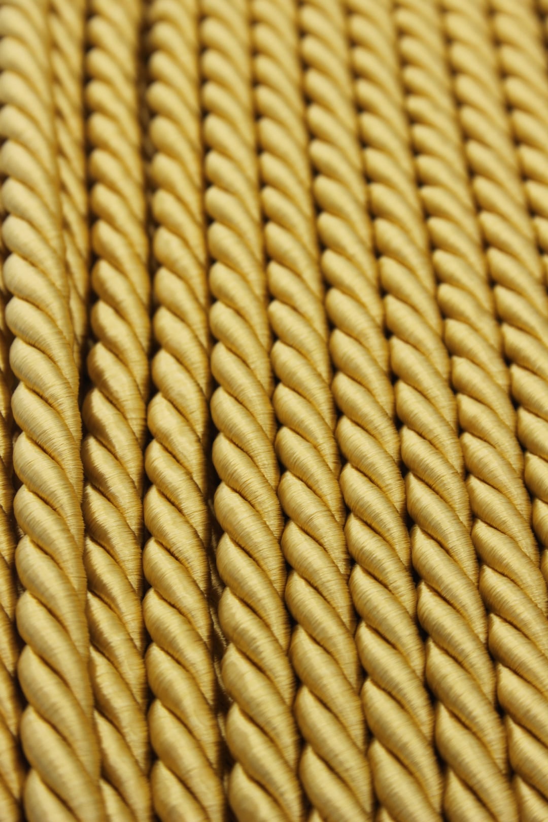 XXL Cord Yellow Gold 8 Mm Cotton Viscose Wedding Decoration Cord Rope ...