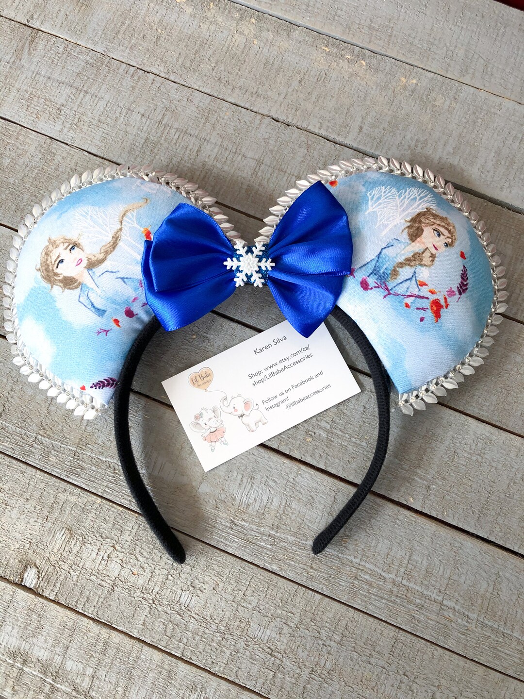 Adult Elsa Mickey Ears, Headband, Hair Accessories - Etsy