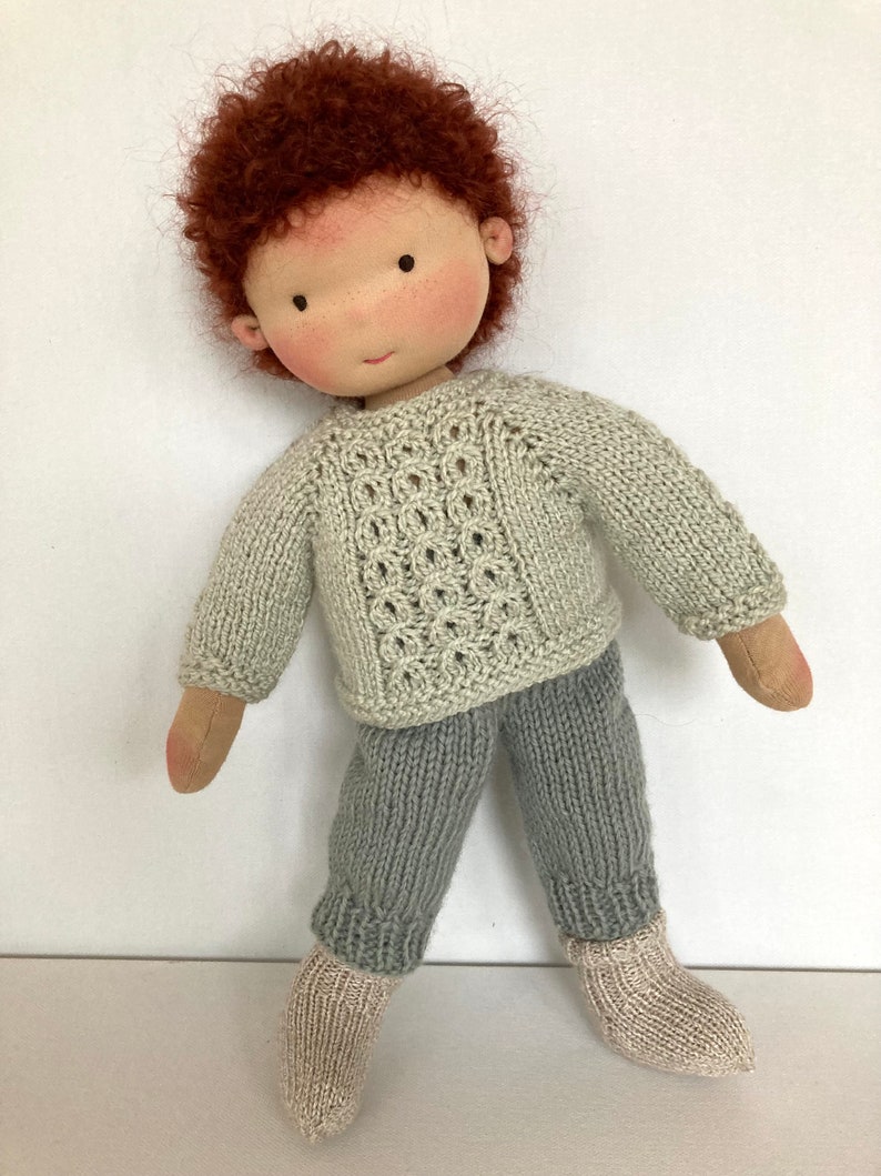 FYNN Doll 38 Cm, 15, Handmade Waldorf Doll Boy, Gender-neutral Rag Doll ...
