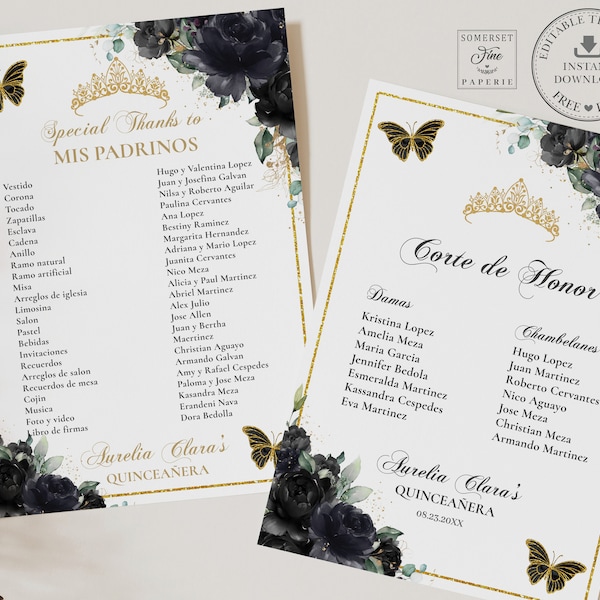 Quinceanera Sponsor List - Etsy Canada