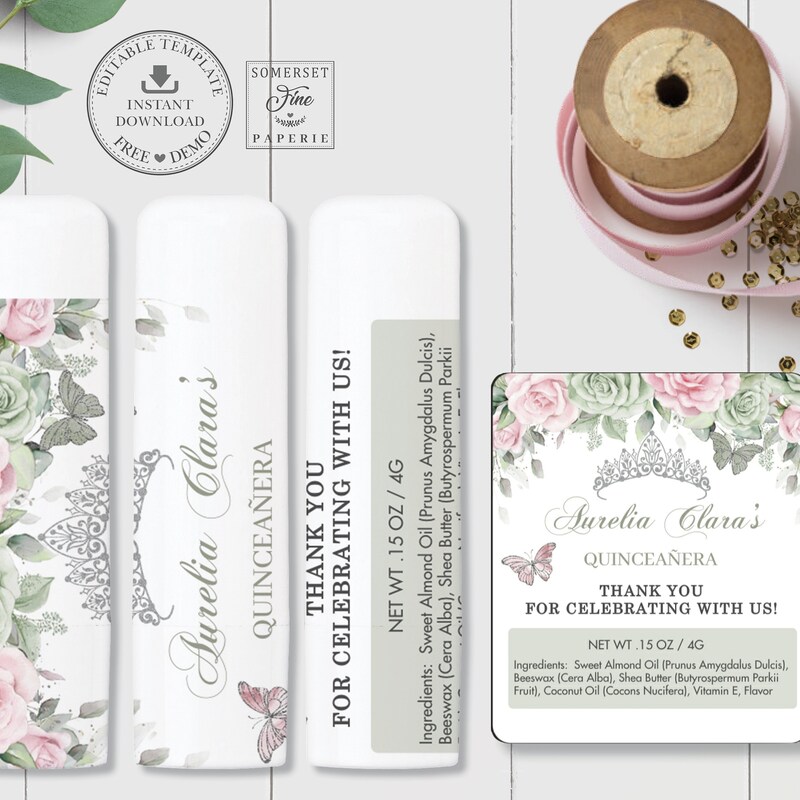 Green Chapstick Labels - Etsy