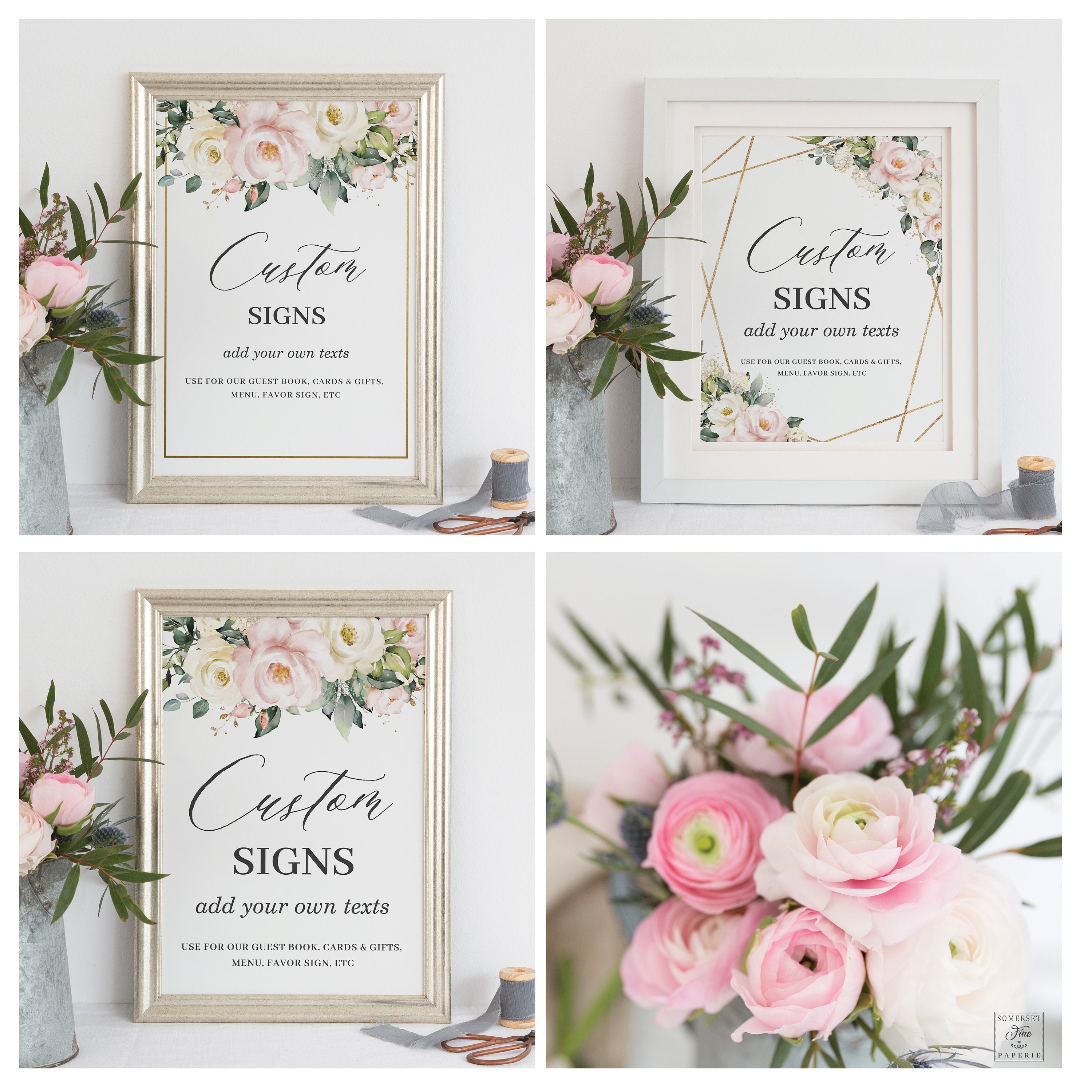3x Table Top Signs Bundle Set INSTANT DOWNLOAD, Wedding Candy Bar ...