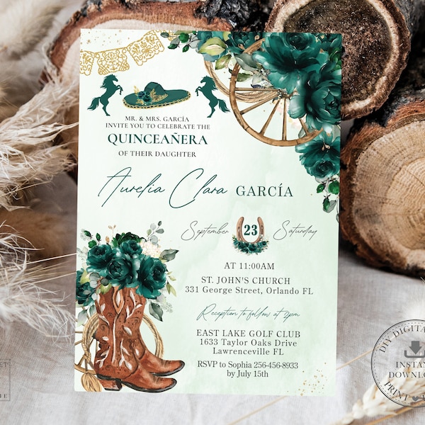 Charro Invitations - Etsy
