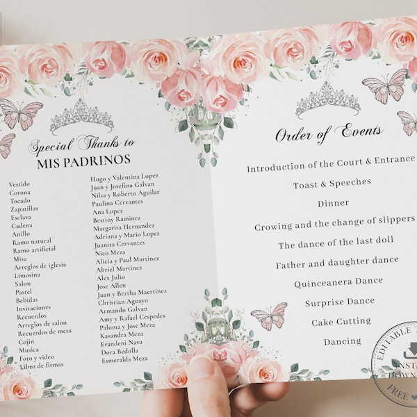 Sample of Birthday Program - Etsy