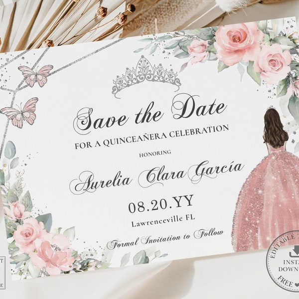 15 Anos Save the Date - Etsy