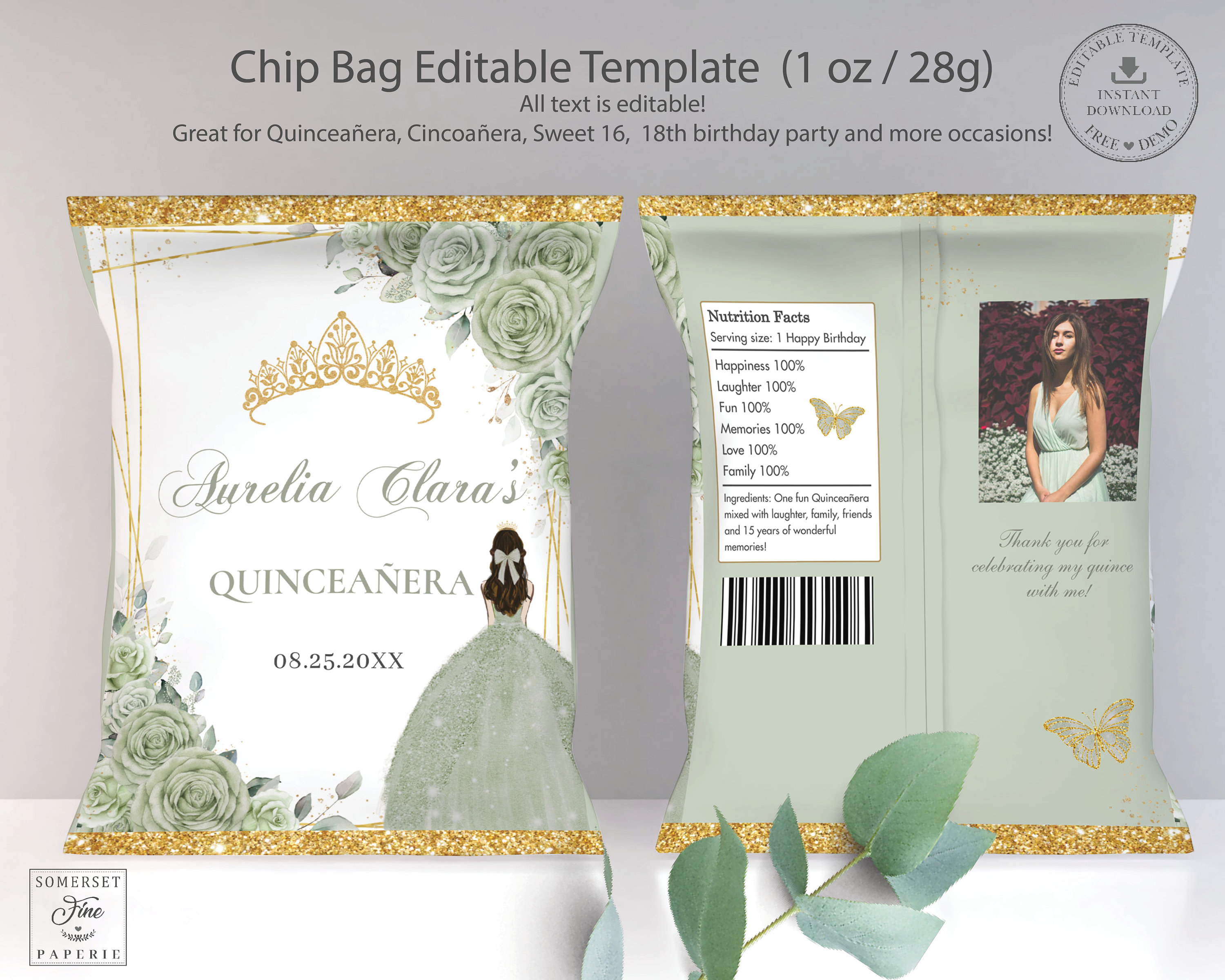 Princess Dress Card Template