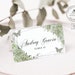 Sage Green Floral Place Cards Printable EDITABLE TEMPLATE, Guest Name ...