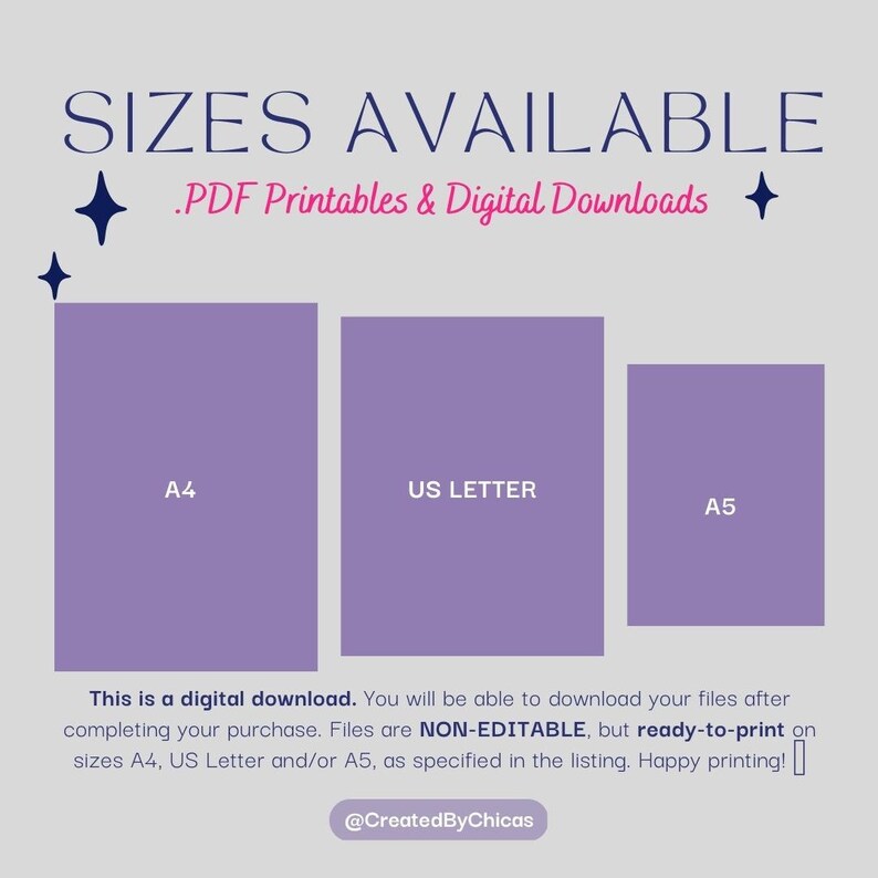 Printable Planner | Digital Journal Planner Yearly | Undated Planner ...