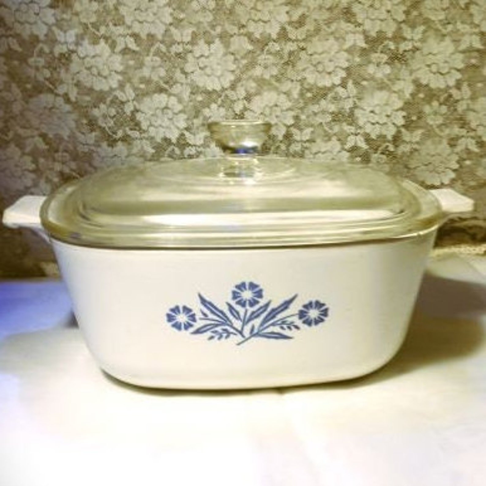 Vintage Corning Ware Corn Flower Pattern, 1 1/ 2 Qt. Casserole Dish ...