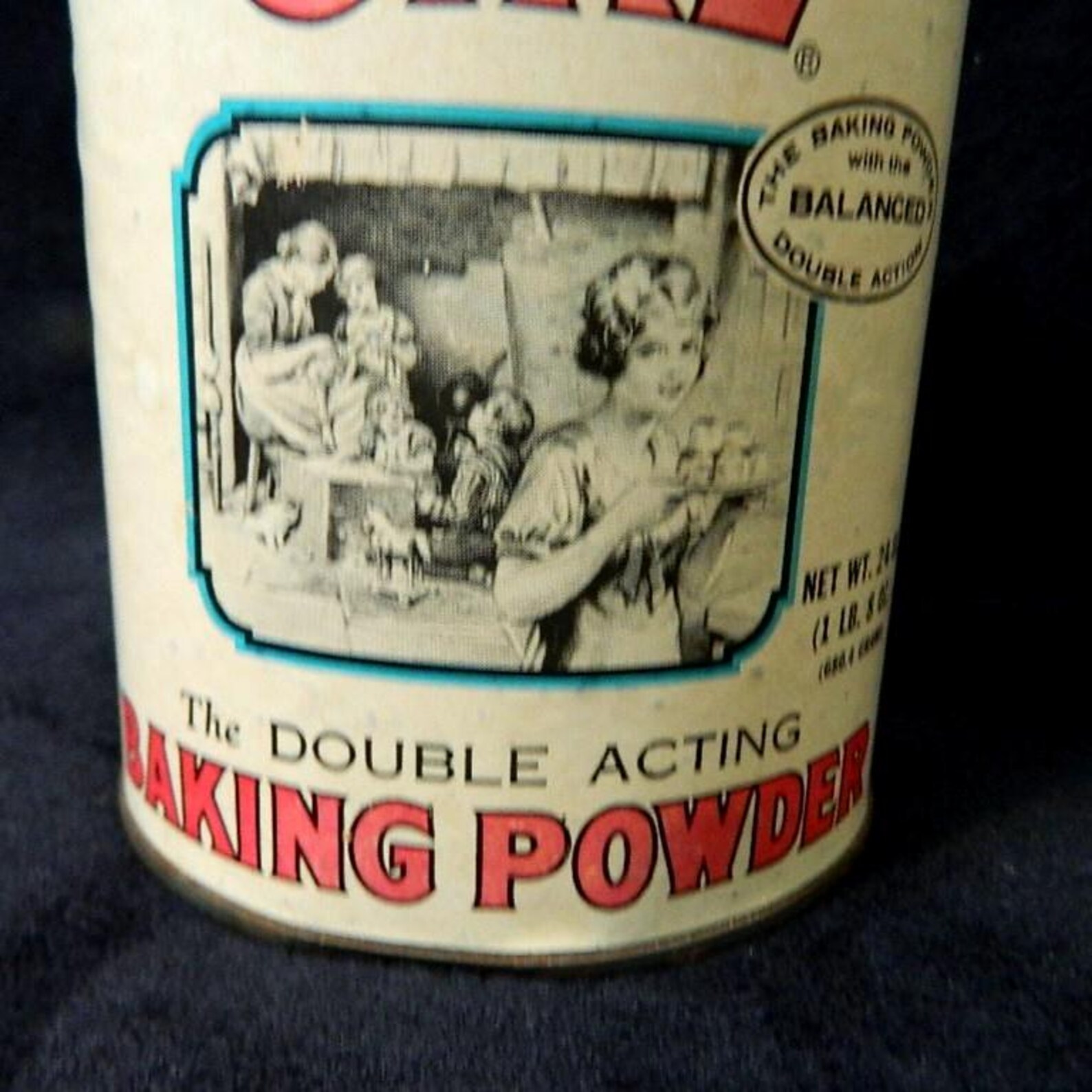 Vintage Clabber Girl Baking Powder Canister – 1 Lb 8 Oz – Classic ...