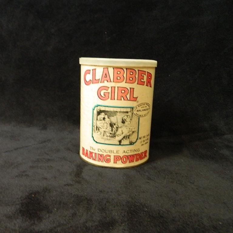 Vintage Clabber Girl Baking Powder Canister – 1 Lb 8 Oz – Classic ...