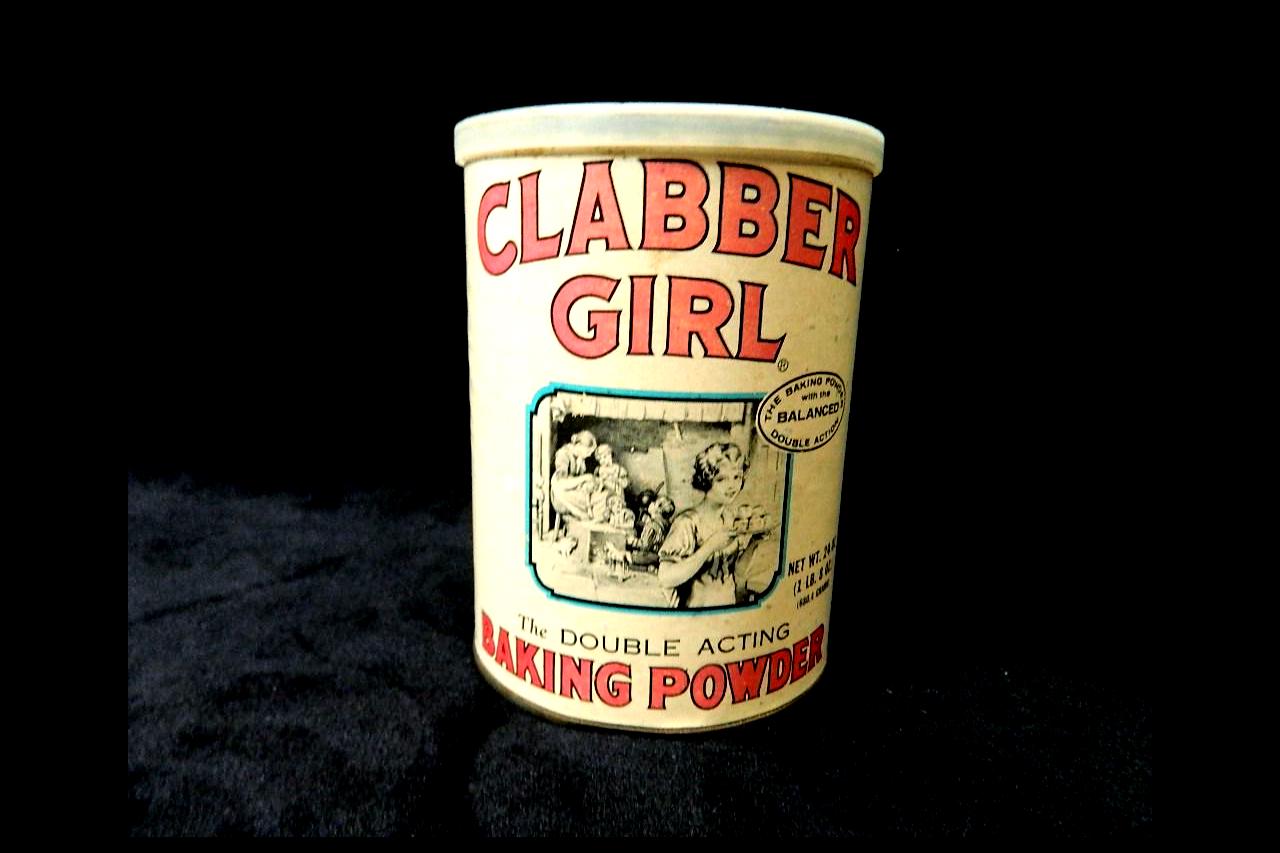 Vintage Clabber Girl Baking Powder Canister – 1 Lb 8 Oz – Classic ...