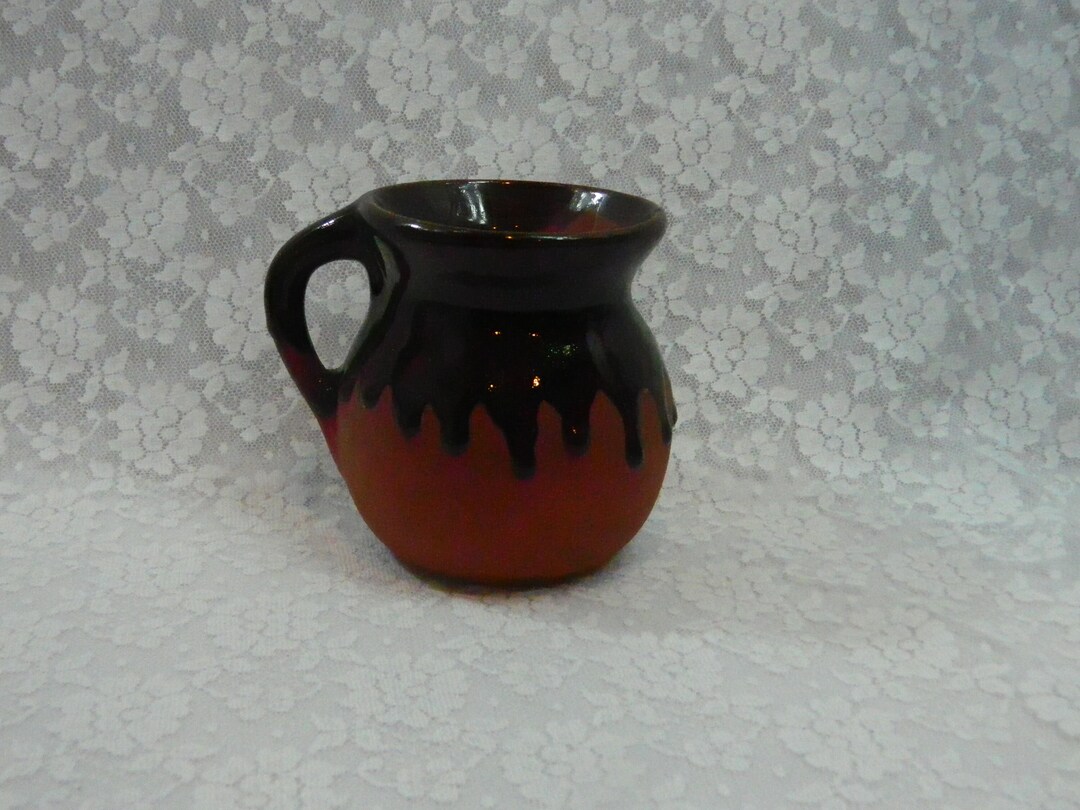 Jarrito De Barro Decorado / Chorreado Decorated Clay Mug Made in Mexico ...