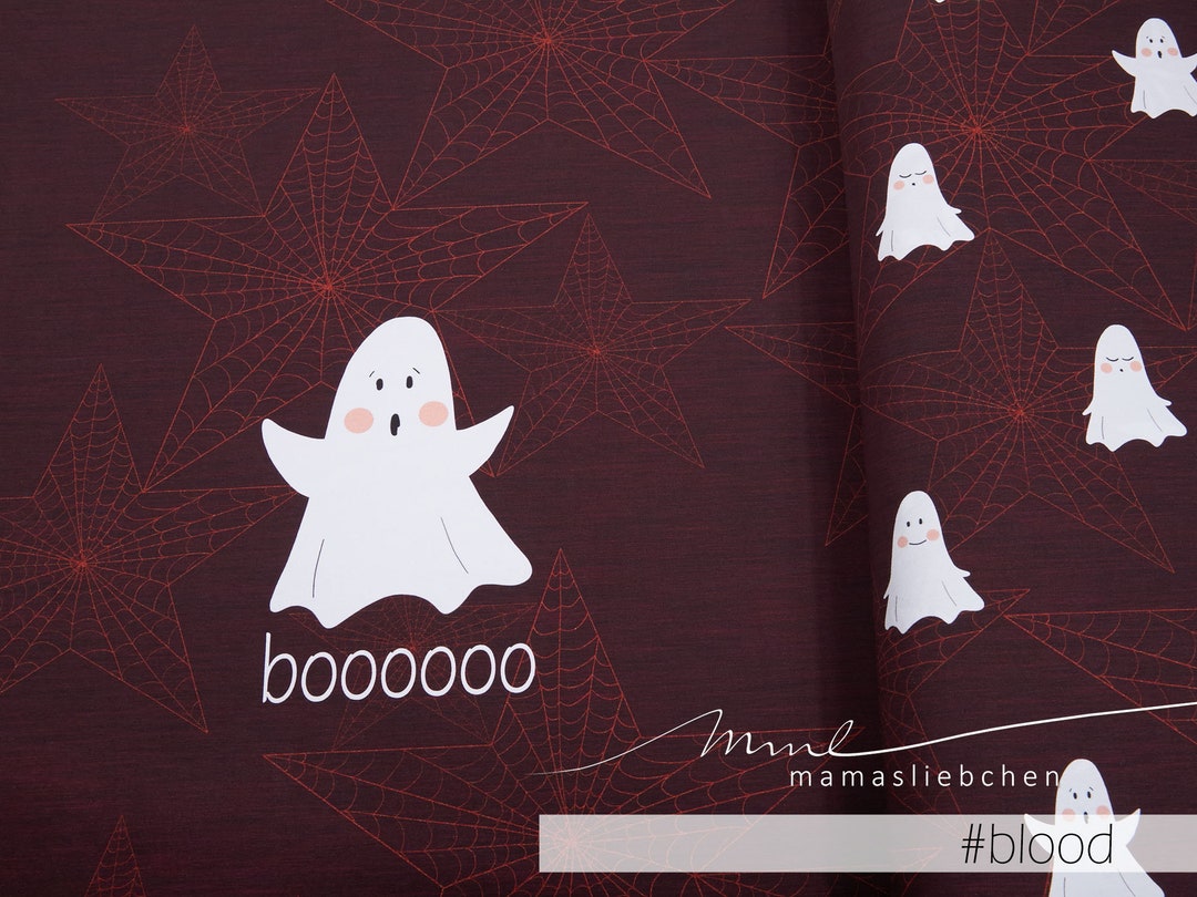 Jersey Fabric Ghost Ghost Halloween spooky blood - Etsy