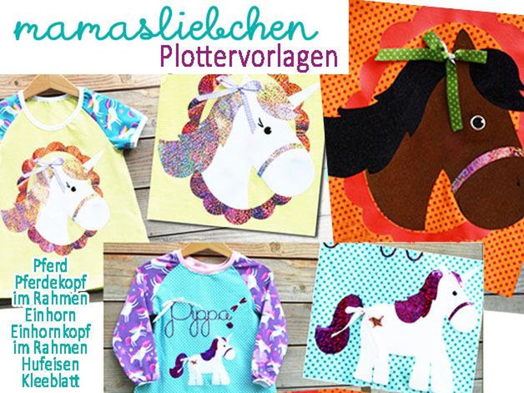 Plotter Template Ebook horse Unicorn Application - Etsy