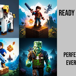 Digital Minecraft Icon Set Instant Download - Etsy