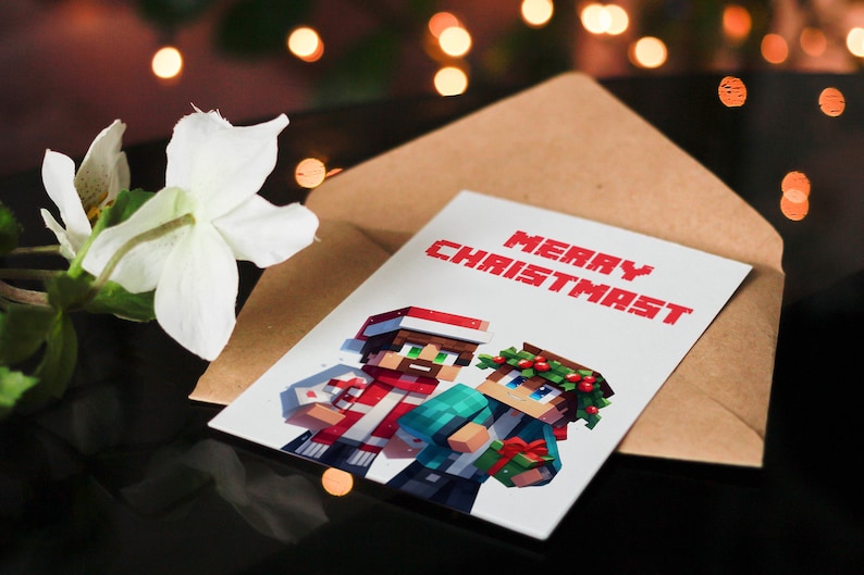 Minecraft Christmas Png Bundle, Minecraft Icons, Video Game Png, 100 ...