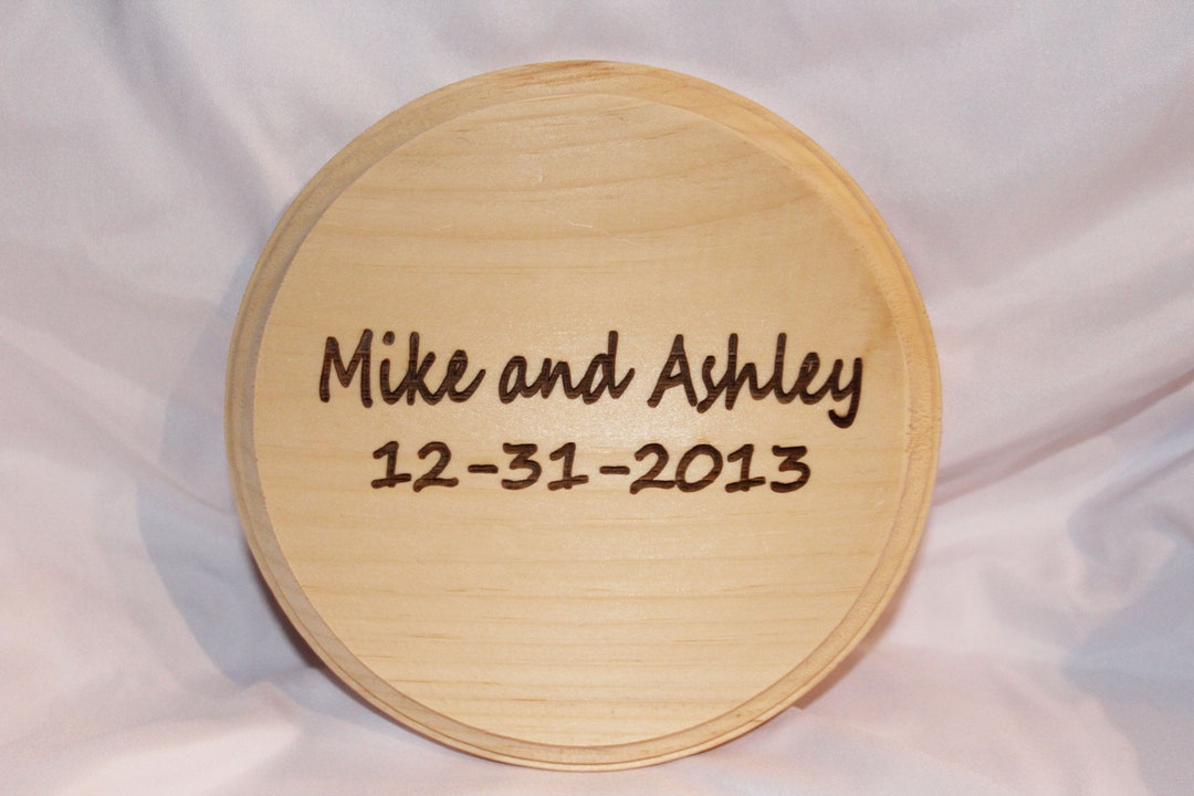 Round Wood Sign Plaque or Cutting Board Personalized Laser Engraved - Etsy