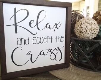 Relax sign | Etsy
