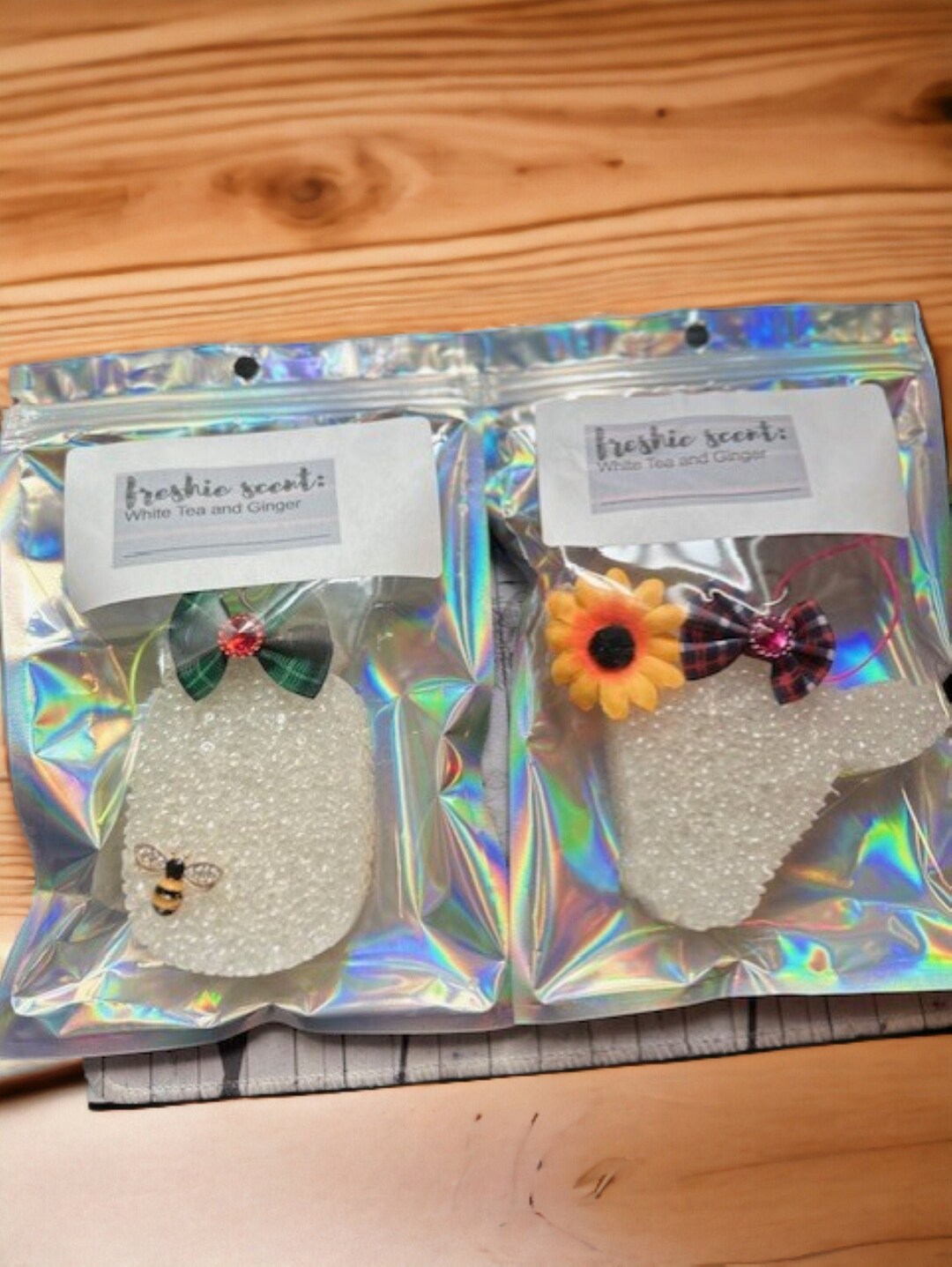 White Tea and Ginger Car Freshie/car Scents, Air Freshener/women Car ...