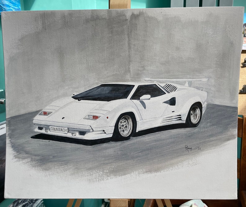 Lamborghini, White Lamborghini Countach, 1986 Lamborghini, Countach ...